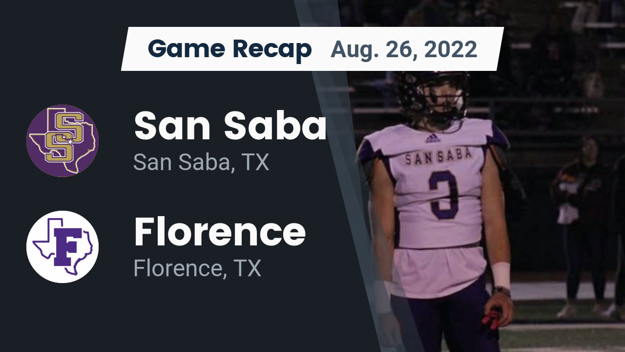 Recap: San Saba vs. Florence 2022 - San Saba High School highlights - Hudl