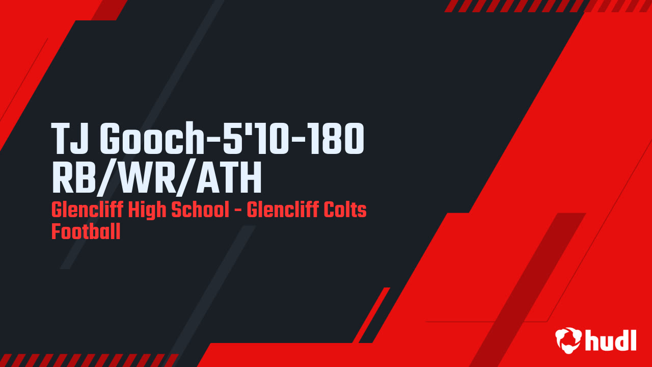TJ Gooch-5'10-180 RB/WR/ATH - Glencliff highlights - Hudl