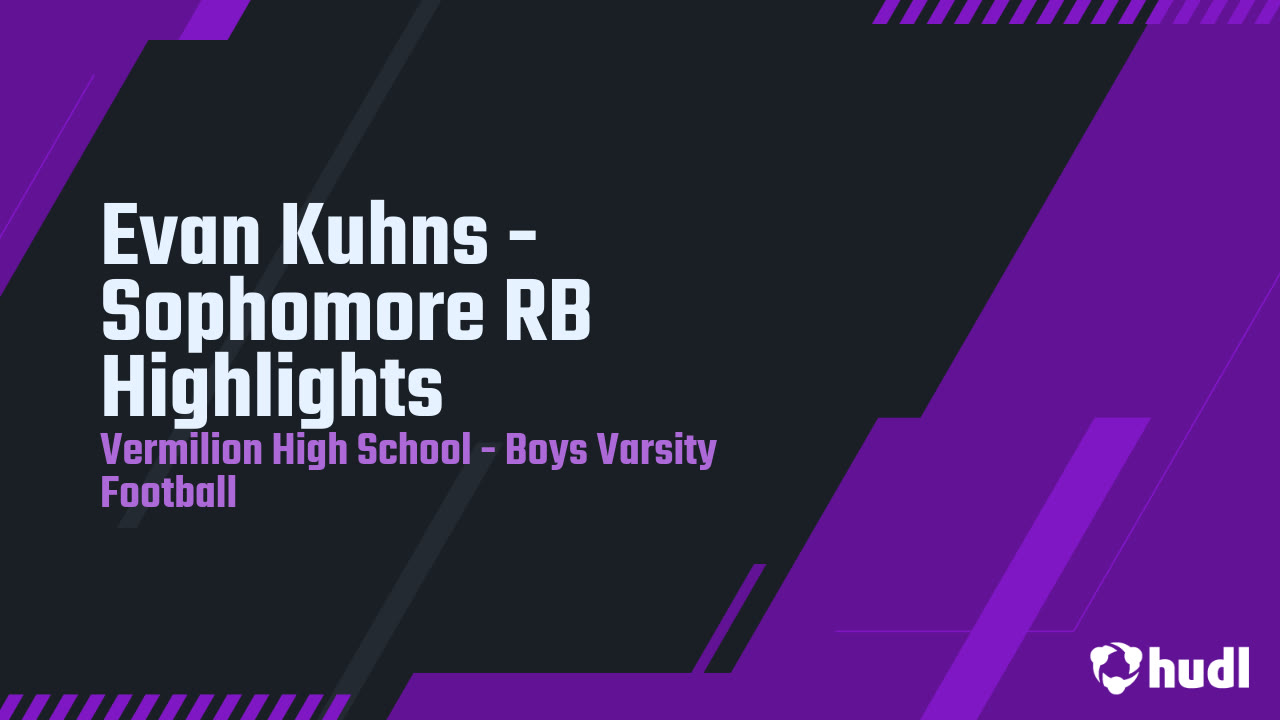 Evan Kuhns - Sophomore RB Highlights - Vermilion highlights - Hudl