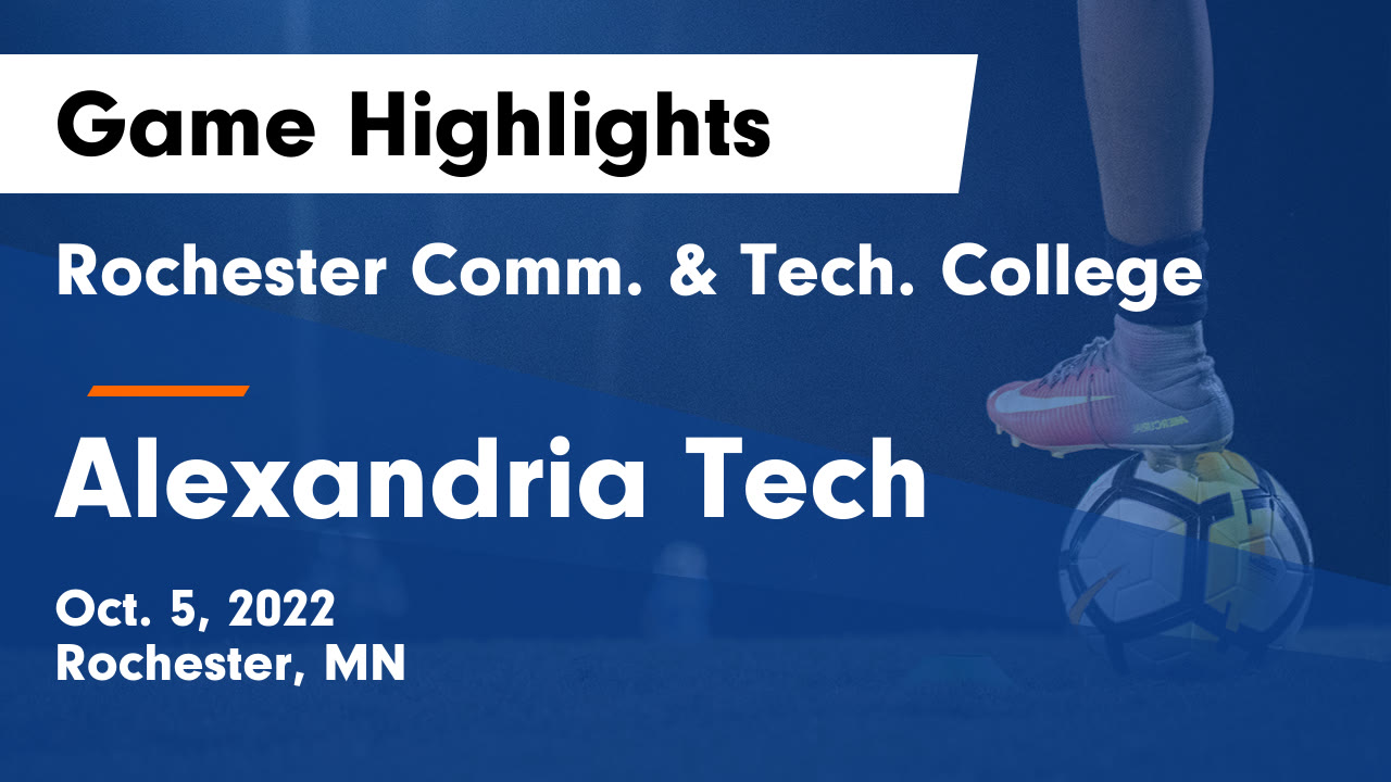 Rochester Comm. & Tech. College vs Alexandria Tech Game Highlights ...