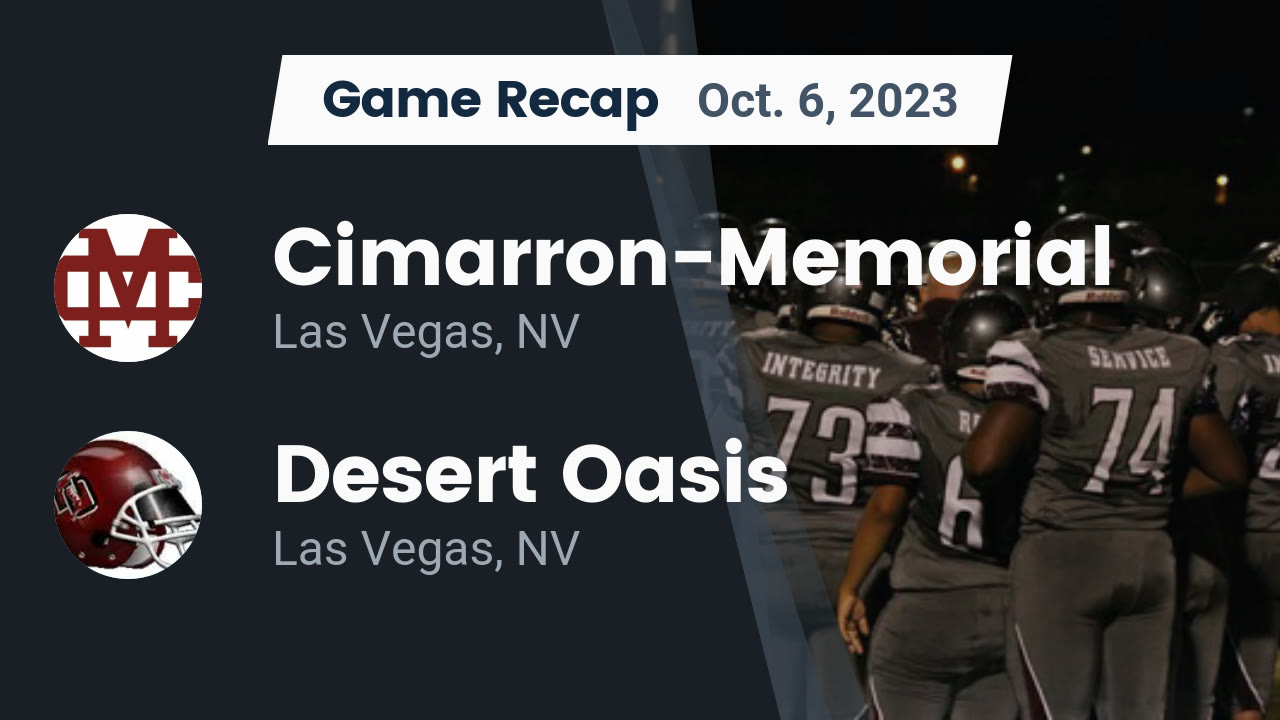 Recap: Cimarron-Memorial vs. Desert Oasis 2023 - Cimarron-Memorial ...