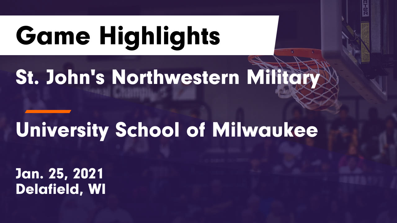 St. John's Northwestern Military vs University School of Milwaukee Game ...