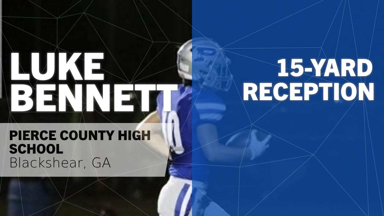15-yard Reception vs Claxton - Luke Bennett highlights - Hudl