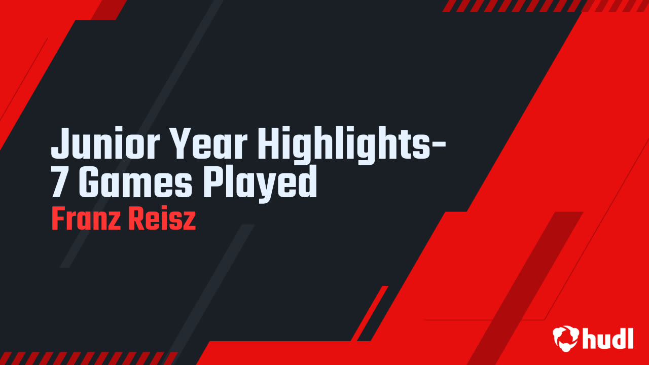 Junior Year Highlights- 7 Games Played - Franz Reisz highlights - Hudl
