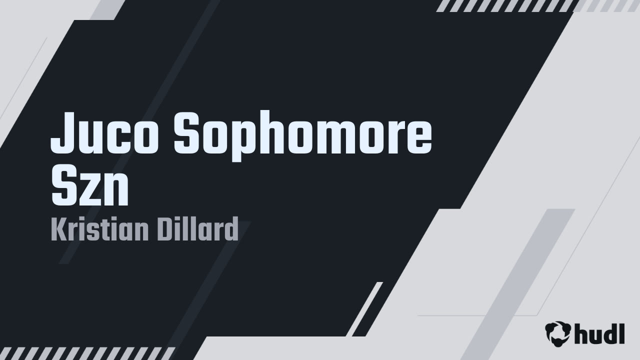 Juco Sophomore Szn - Kristian Dillard highlights - Hudl