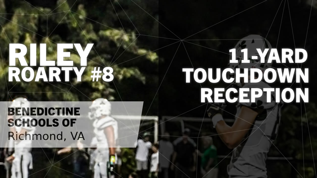 11-yard Touchdown Reception vs North Cross - Riley Roarty #8 highlights ...