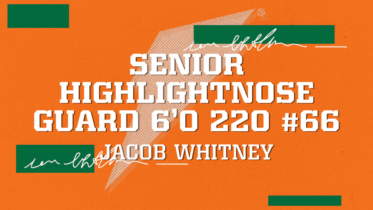 Senior HighlightNose Guard 6’0 220 #66 - Jacob Whitney highlights - Hudl