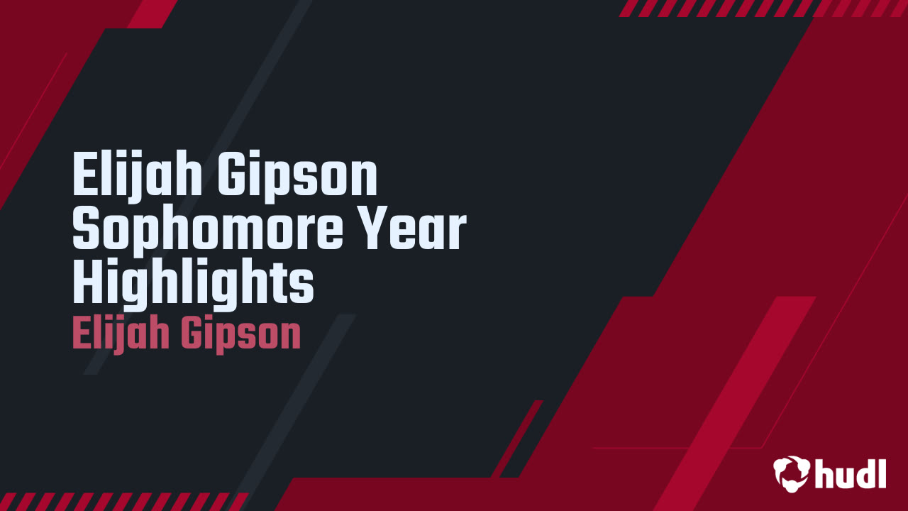 Elijah Gipson Sophomore Year Highlights - Elijah Gipson highlights - Hudl