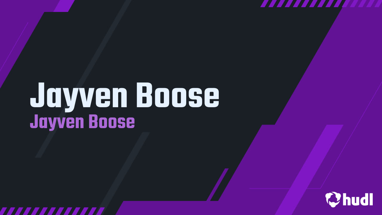 Jayven Boose - Jayven Boose highlights - Hudl