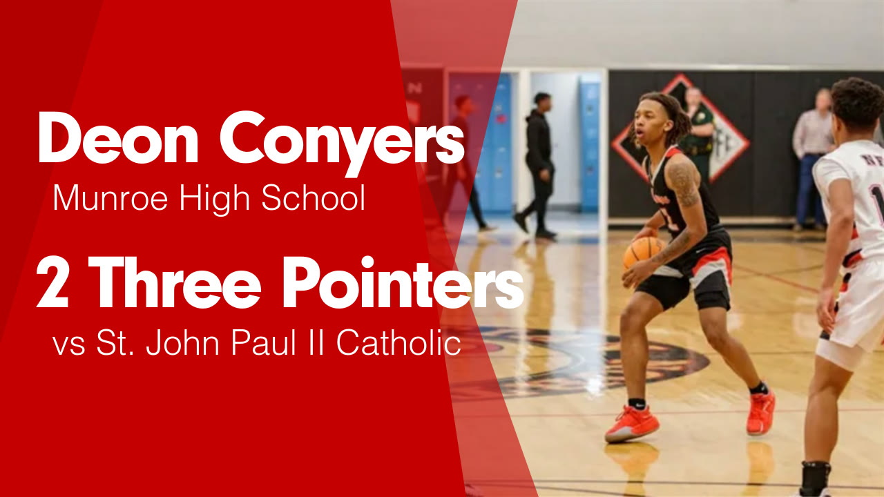 2 Three Pointers vs St. John Paul II Catholic - Deon Conyers highlights - Hudl