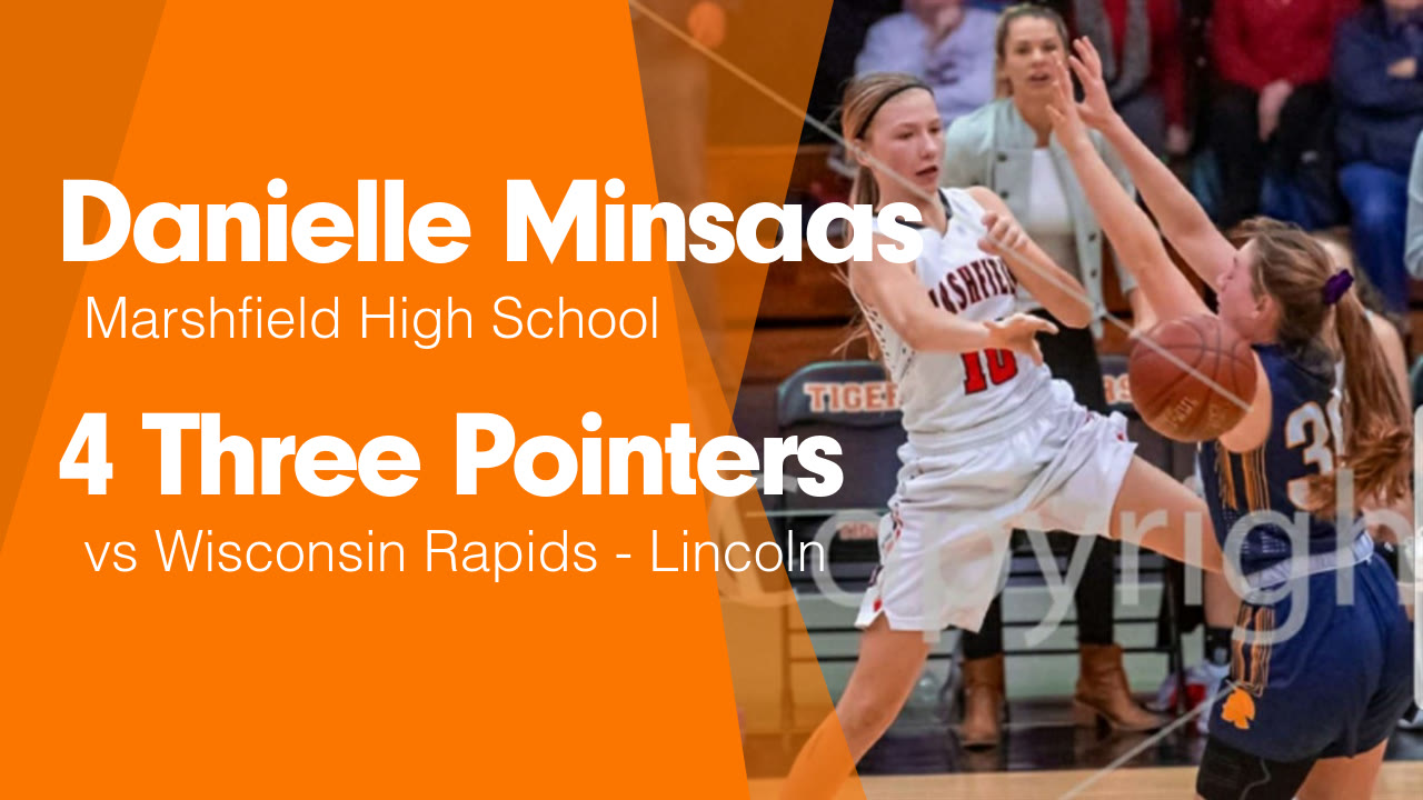 4 Three Pointers vs Wisconsin Rapids - Lincoln - Danielle Minsaas highlights - Hudl