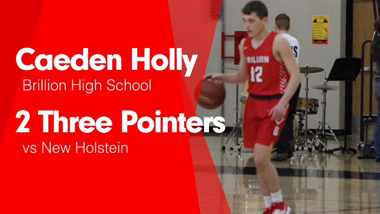 2 Three Pointers vs New Holstein - Caeden Holly highlights - Hudl