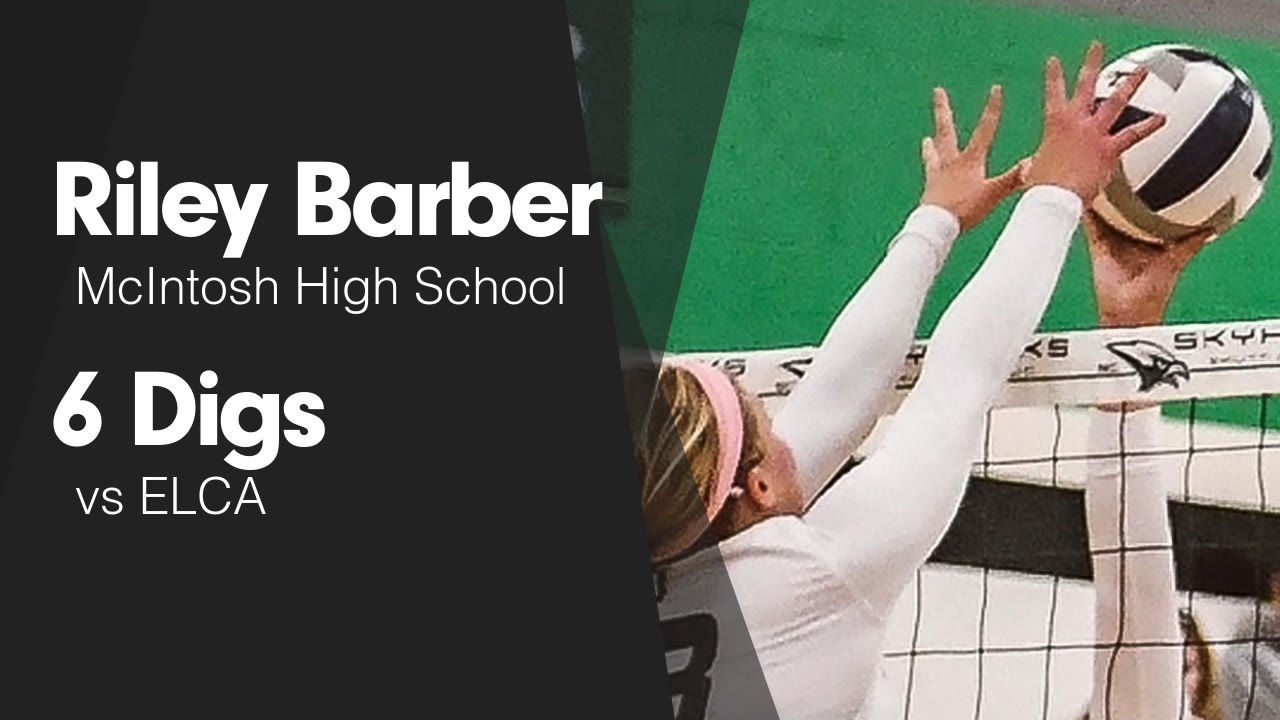 6 Digs vs ELCA - Riley Barber highlights - Hudl