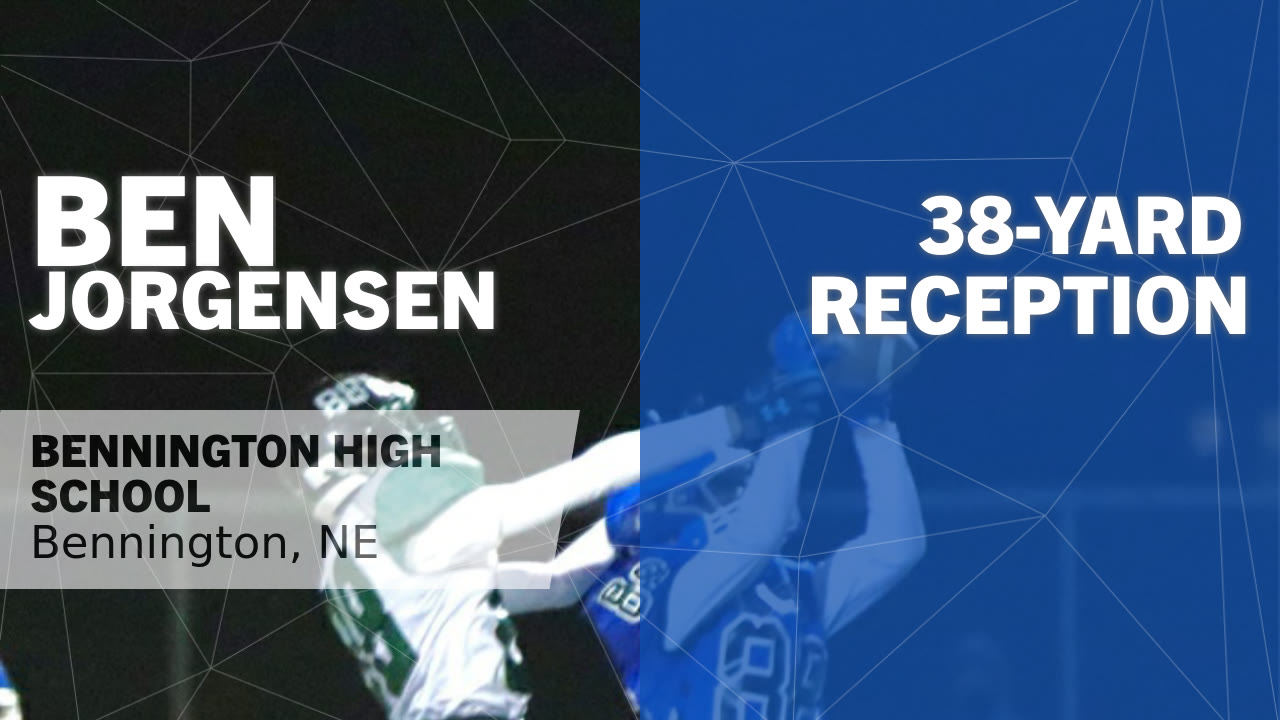 38-yard Reception vs Elkhorn North - Ben Jorgensen highlights - Hudl