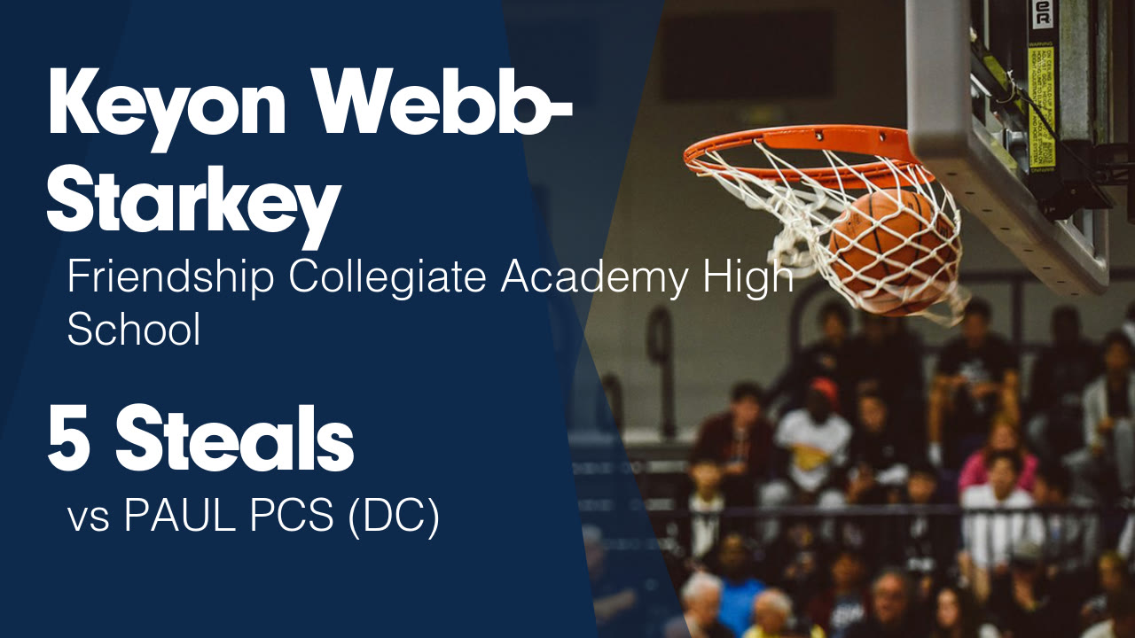 5 Steals vs PAUL PCS (DC) - Keyon Starkey-Webb highlights - Hudl