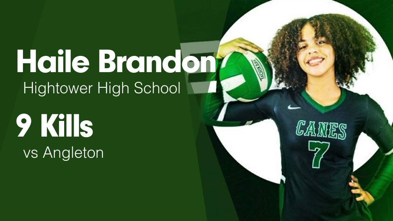 9 Kills vs Angleton - Haile Brandon highlights - Hudl