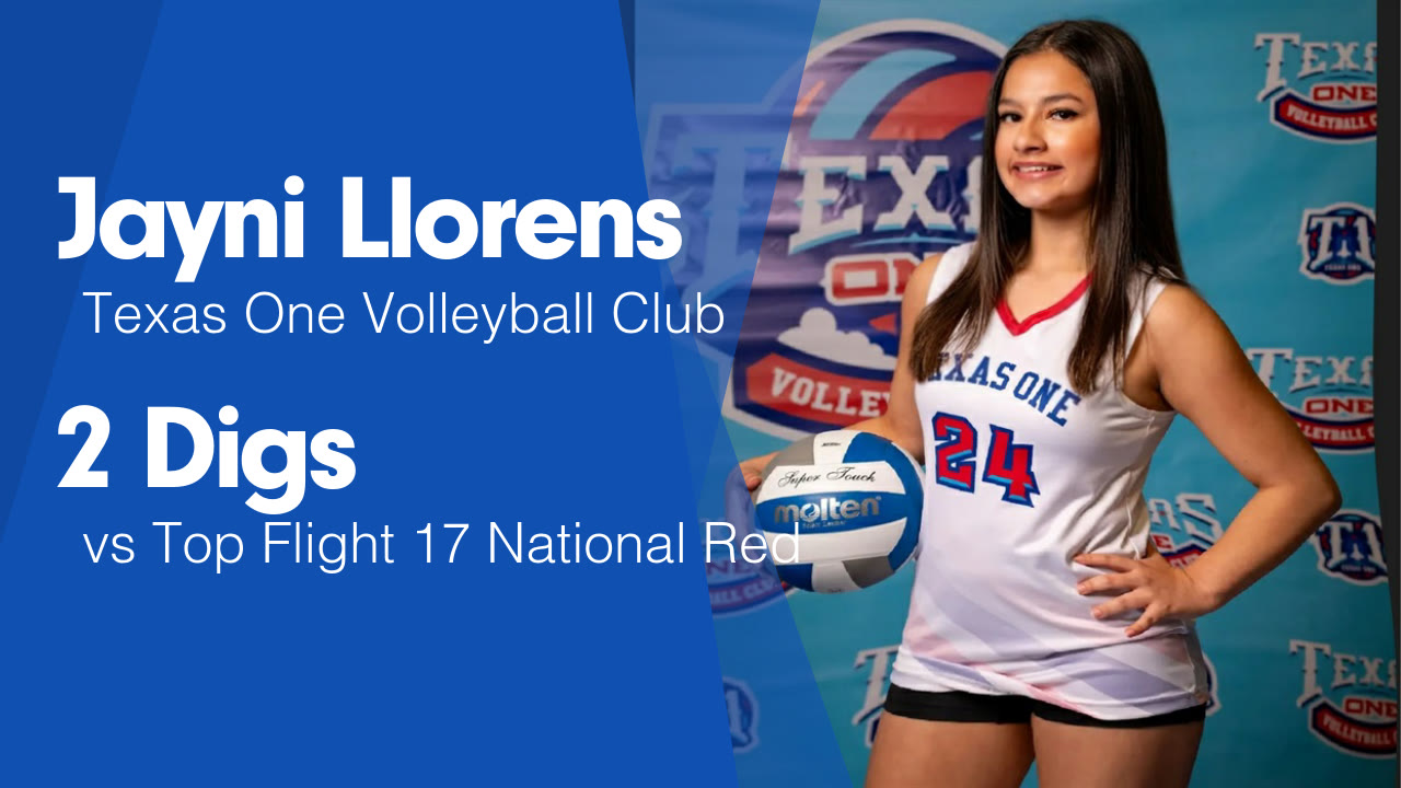 2 Digs vs Top Flight 17 National Red - Jayni Llorens highlights - Hudl