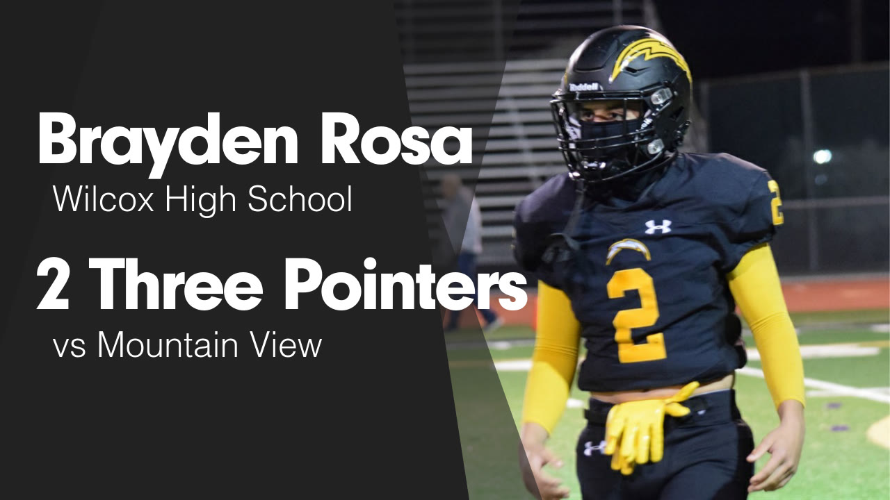 2 Three Pointers vs Mountain View - Brayden Rosa highlights - Hudl