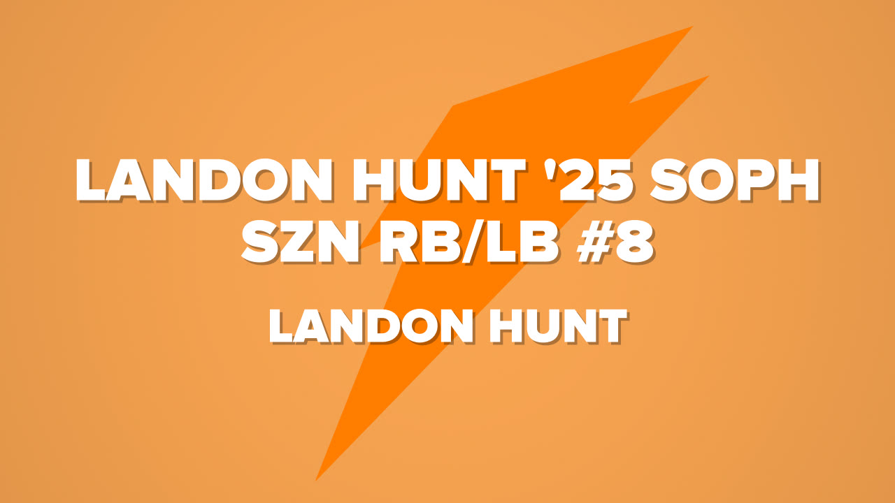 Landon Hunt '25 Soph SZN RB/LB #8 - Landon Hunt highlights - Hudl