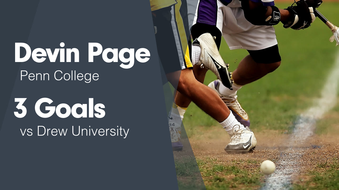 3 Goals vs Drew University - Devin Page highlights - Hudl