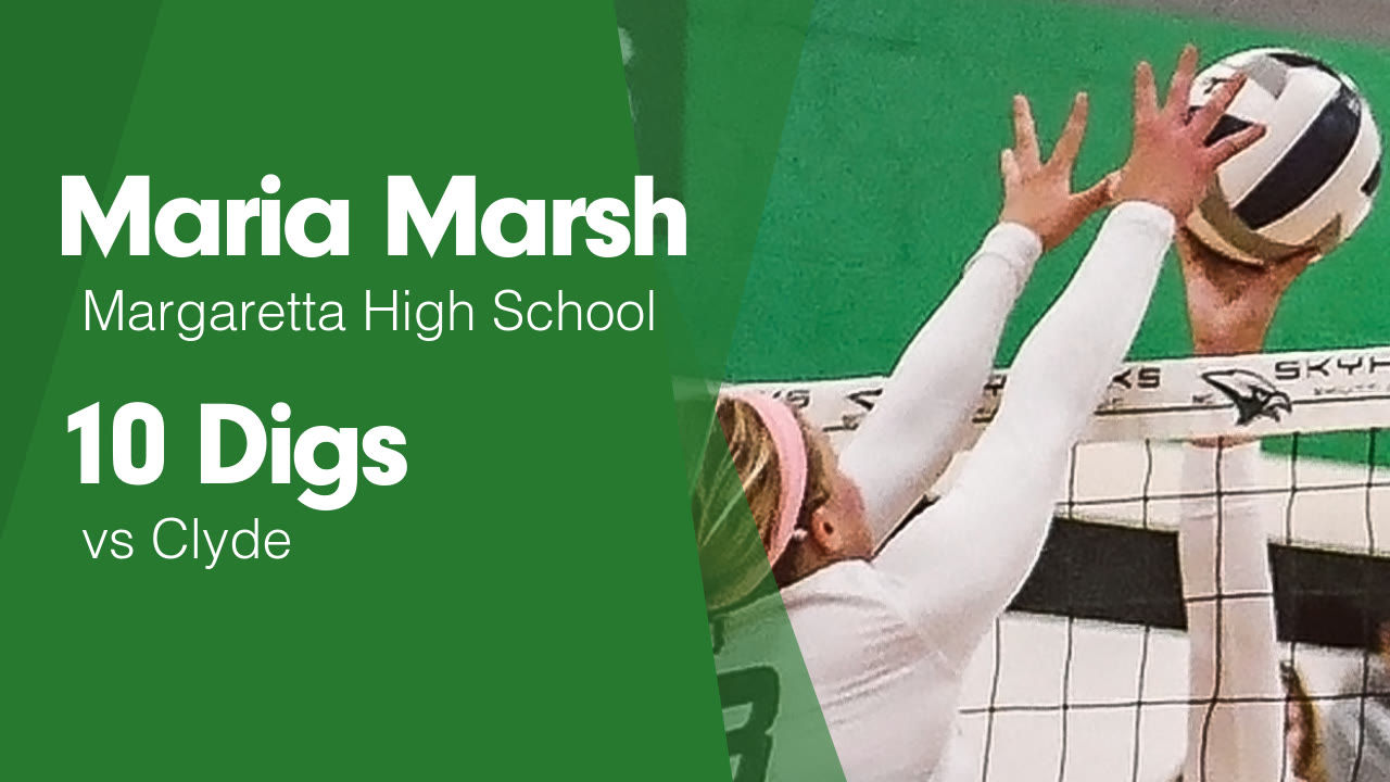 10 Digs vs Clyde - Maria Marsh highlights - Hudl