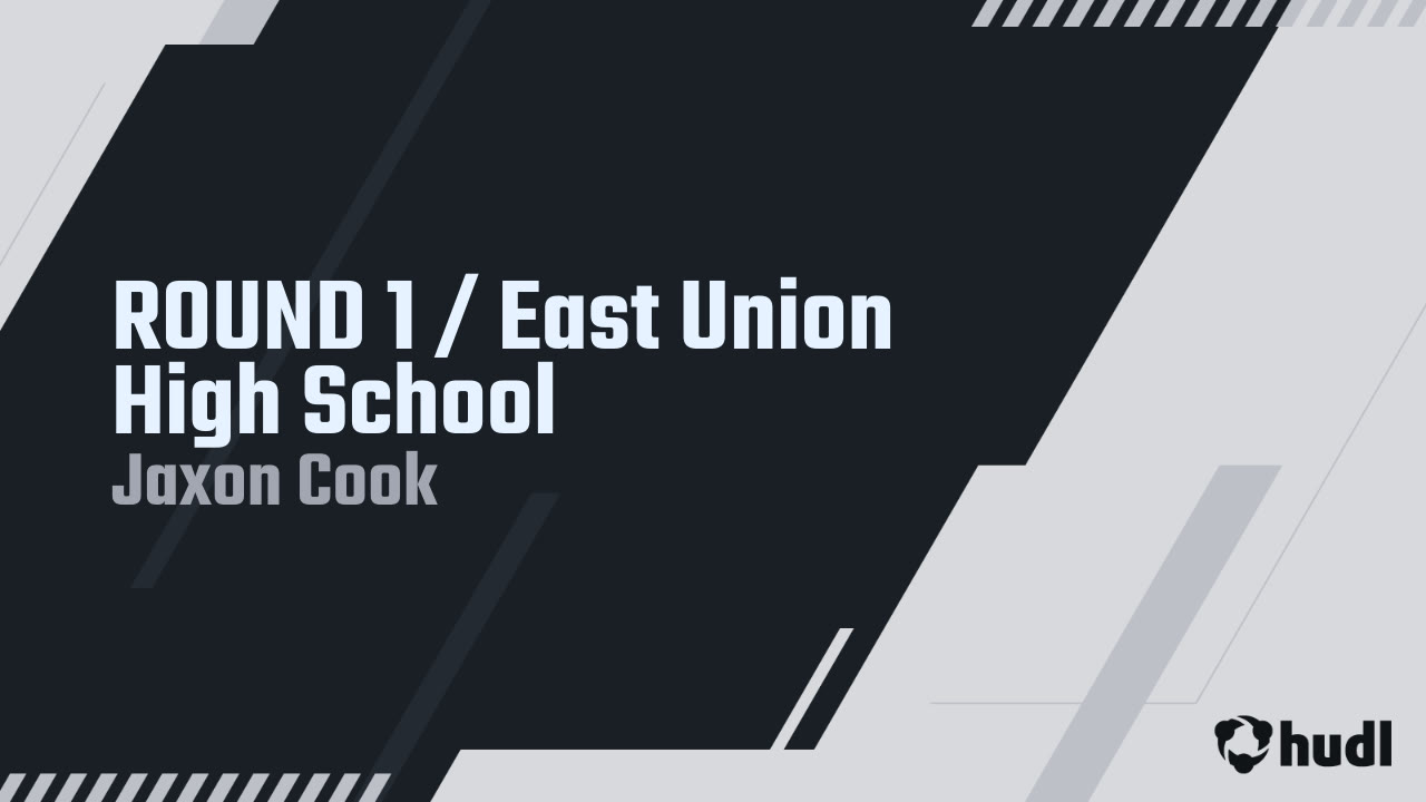 ROUND 1 / East Union High School - Jaxon Cook highlights - Hudl