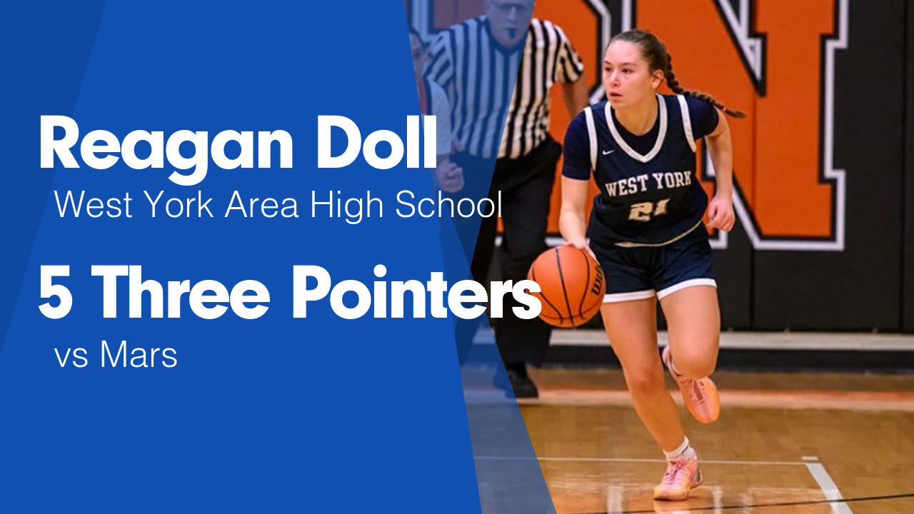 5 Three Pointers vs Mars - Reagan Doll highlights - Hudl