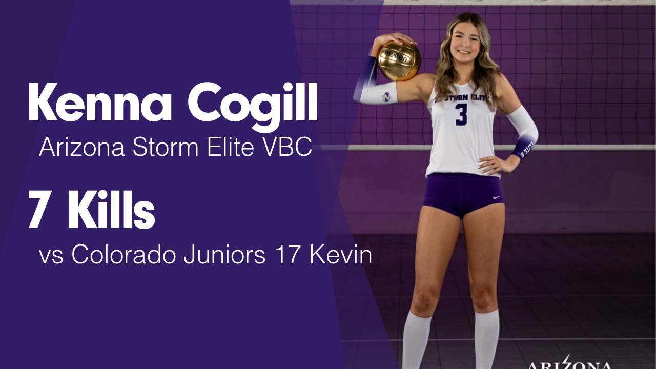 7 Kills vs Colorado Juniors 17 Kevin - Kenna Cogill highlights - Hudl