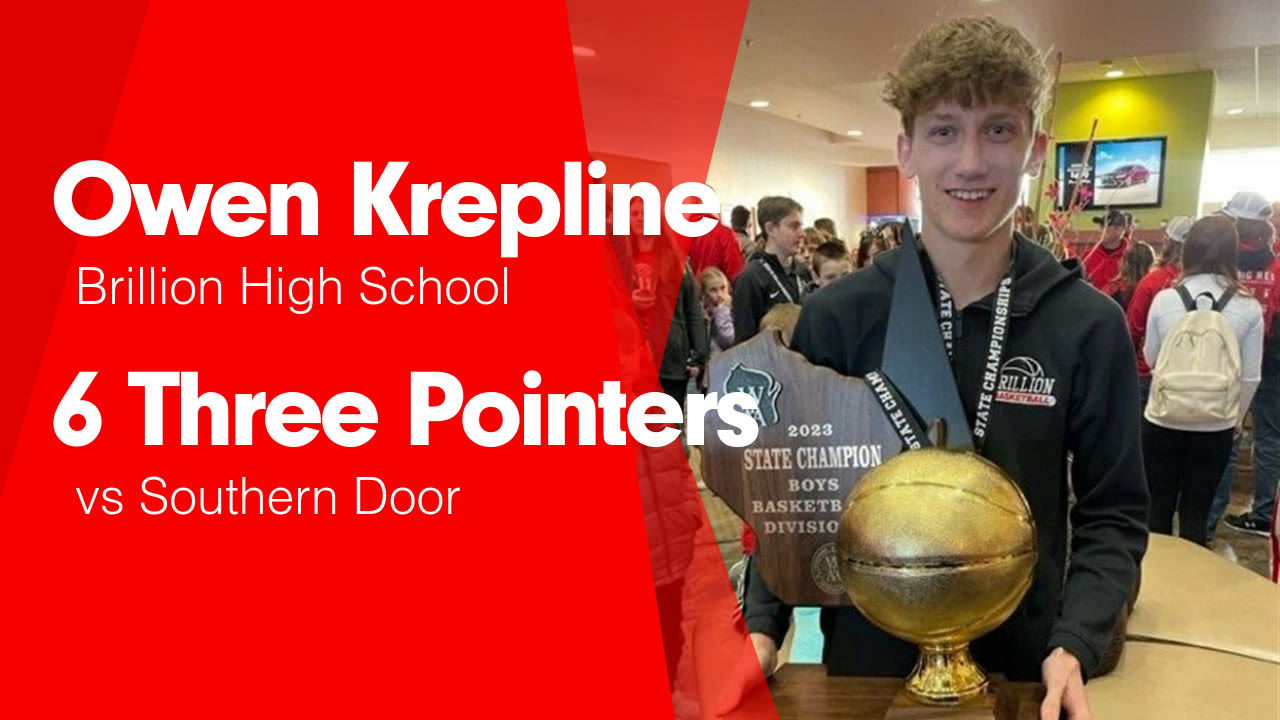 6 Three Pointers vs Southern Door - Owen Krepline highlights - Hudl