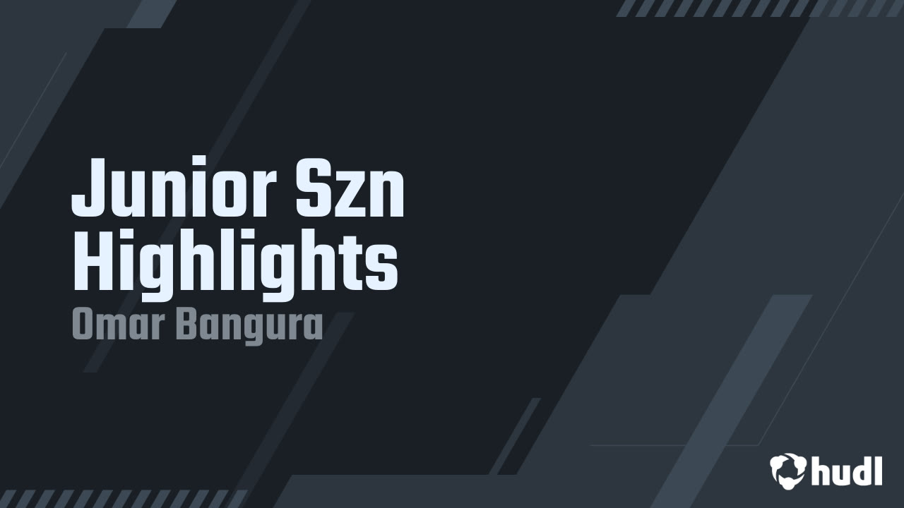Junior Szn Highlights - Omar Bangura highlights - Hudl
