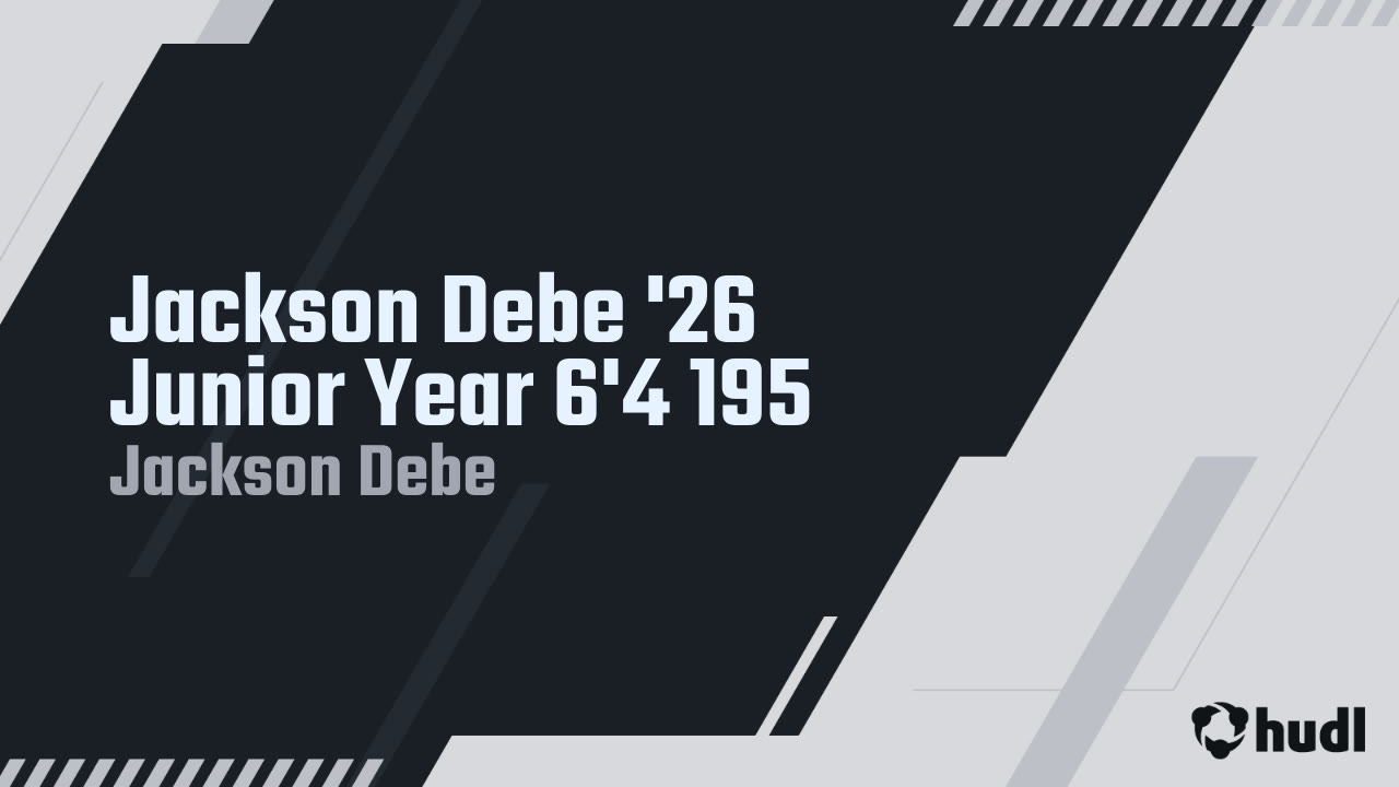 Jackson Debe '26 Junior Year 6'4 195 - Jackson Debe highlights - Hudl