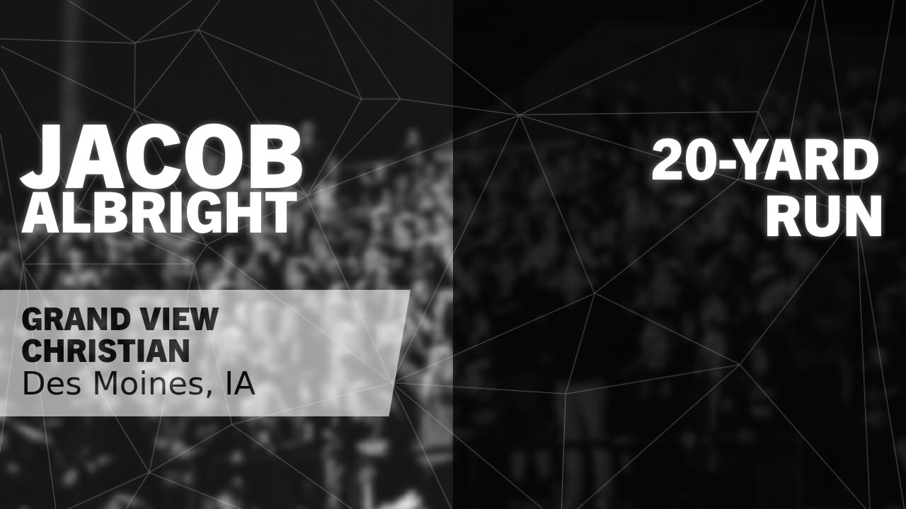 20-yard Run vs Baxter - Jacob Albright highlights - Hudl