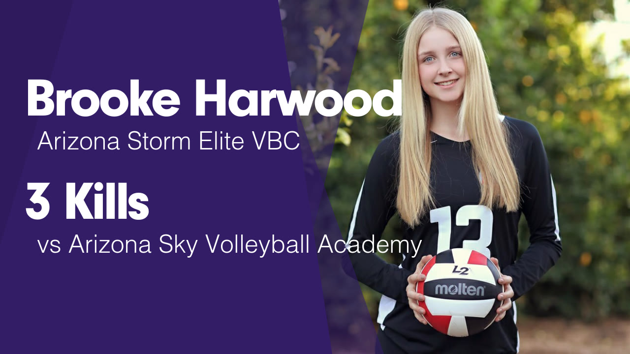 3 Kills vs Arizona Sky Volleyball Academy - Brooke Harwood highlights - Hudl