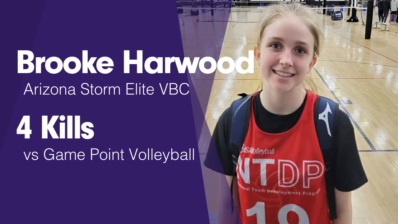 4 Kills vs Game Point Volleyball - Brooke Harwood highlights - Hudl