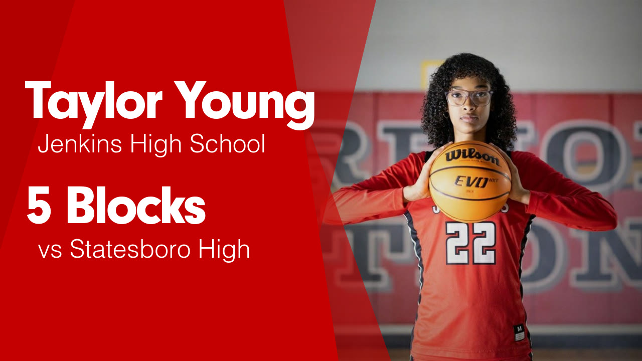 5 Blocks vs Statesboro High - Taylor Young highlights - Hudl