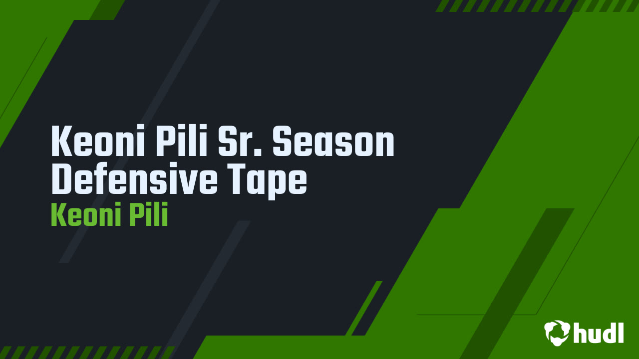Keoni Pili Sr. Season Defensive Tape - Keoni Pili highlights - Hudl