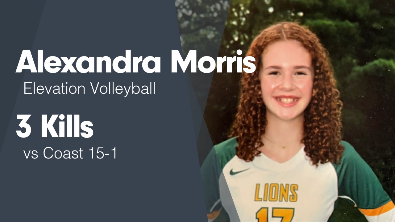 3 Kills vs Coast 15-1 - Alexandra Morris highlights - Hudl