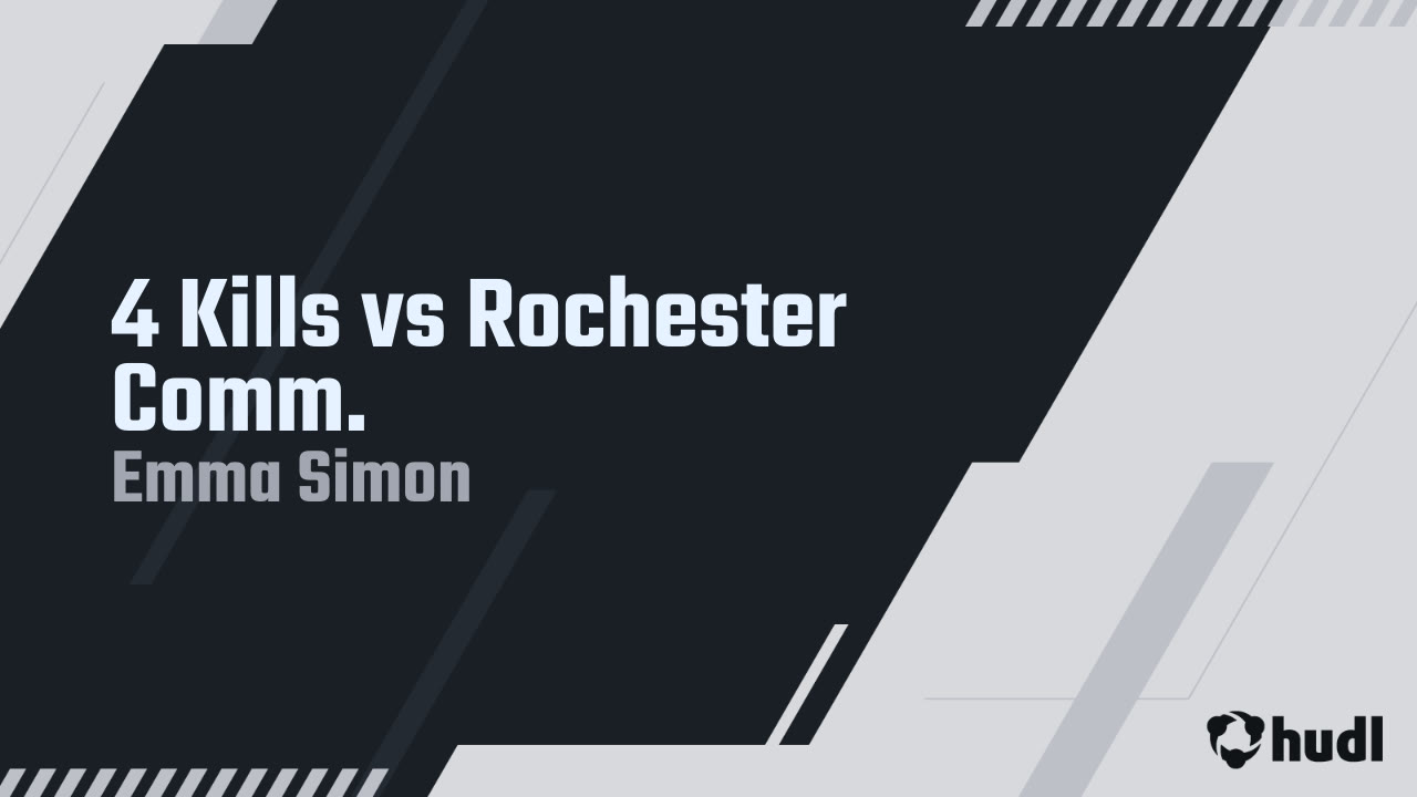 4 Kills vs Rochester Comm. - Emma Simon highlights - Hudl