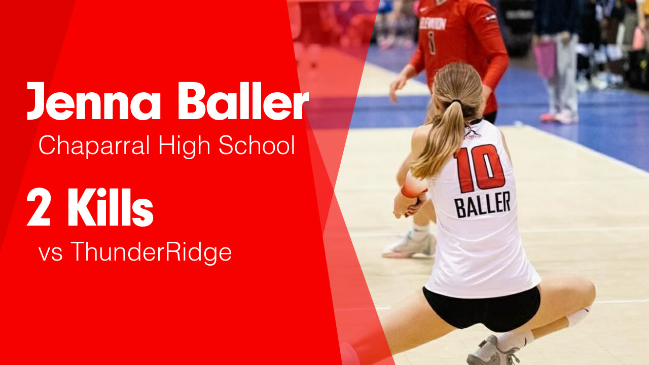 2 Kills vs ThunderRidge - Jenna Baller highlights - Hudl