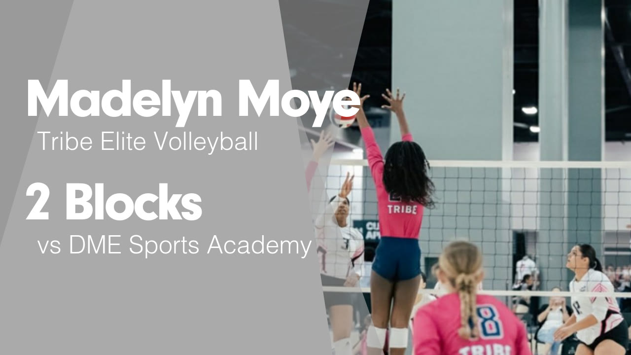 2 Blocks vs DME Sports Academy - Madelyn Moye highlights - Hudl