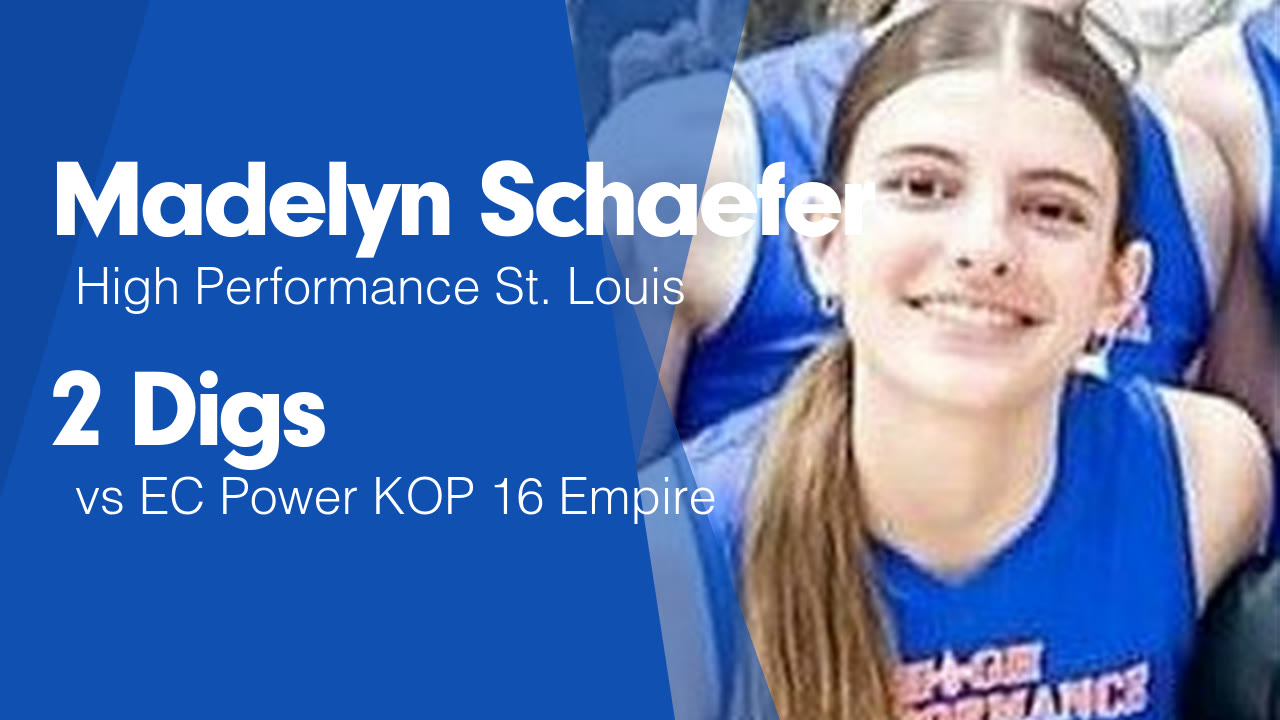 2 Digs vs EC Power KOP 16 Empire - Madelyn Schaefer highlights - Hudl