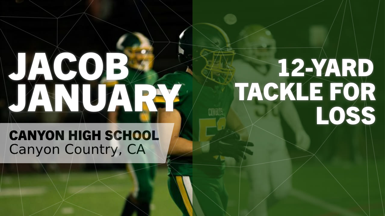 12-yard Tackle for Loss vs Castaic - Jacob January highlights - Hudl