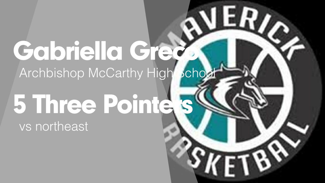 5 Three Pointers vs northeast - Gabriella Greco highlights - Hudl