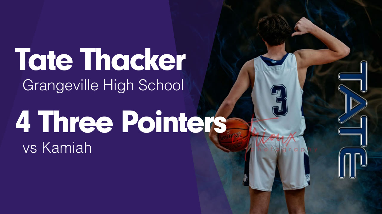 4 Three Pointers vs Kamiah - Tate Thacker highlights - Hudl