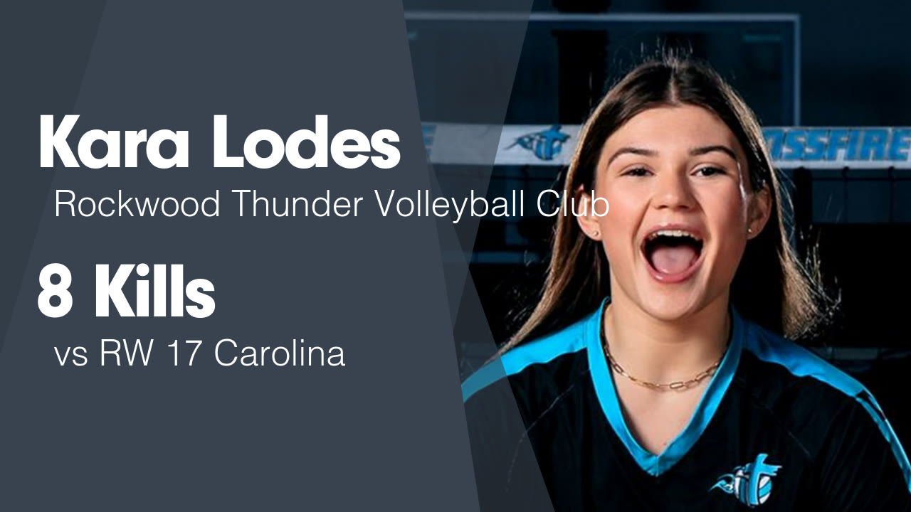 8 Kills vs RW 17 Carolina - Kara Lodes highlights - Hudl