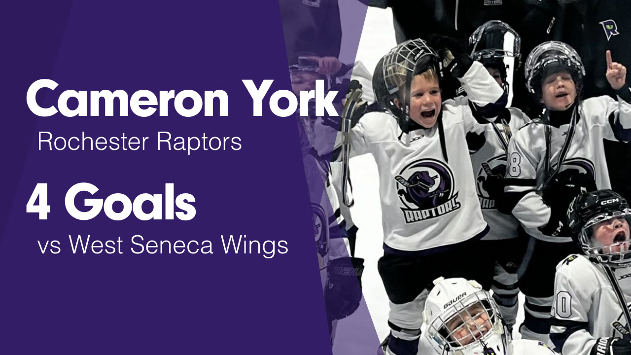 4 Goals vs West Seneca Wings - Cameron York highlights - Hudl