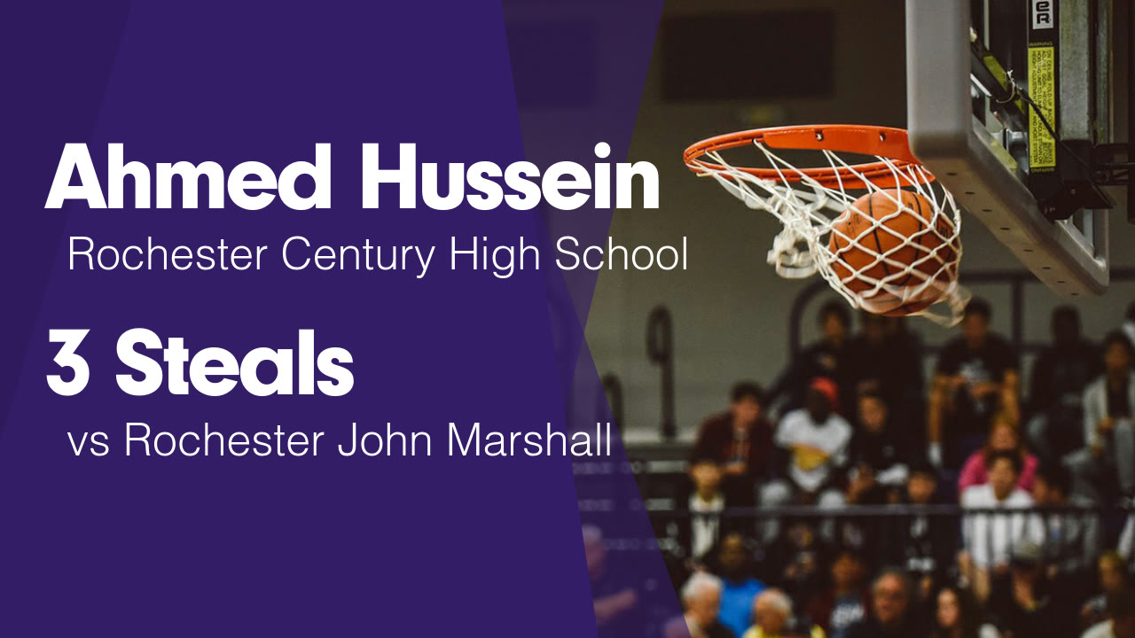 3 Steals vs Rochester John Marshall - Ahmed Hussein highlights - Hudl