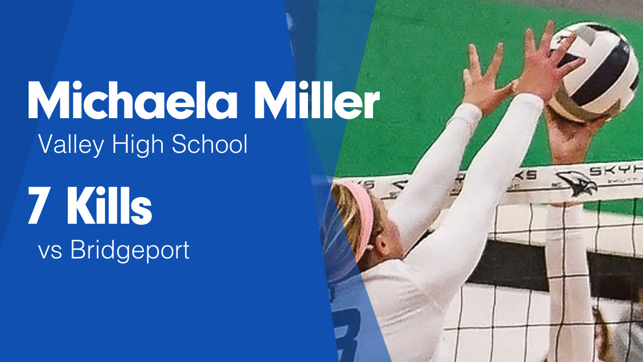 7 Kills vs Bridgeport - Michaela Miller highlights - Hudl