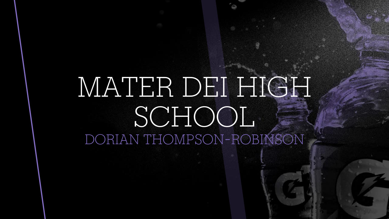 Mater Dei High School - Dorian Thompson-Robinson highlights - Hudl