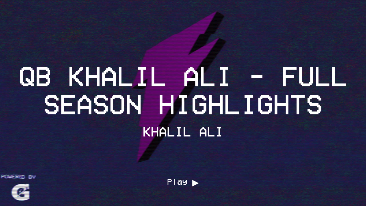 QB Khalil Ali - full season highlights - Khalil Ali highlights - Hudl